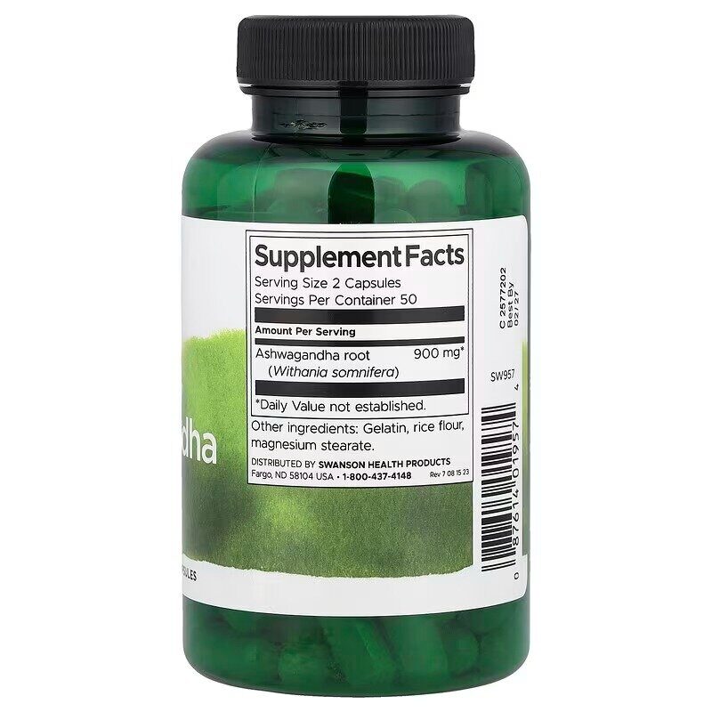Full Spectrum Ashwagandha 450 mg 100 capsules | Iverylab